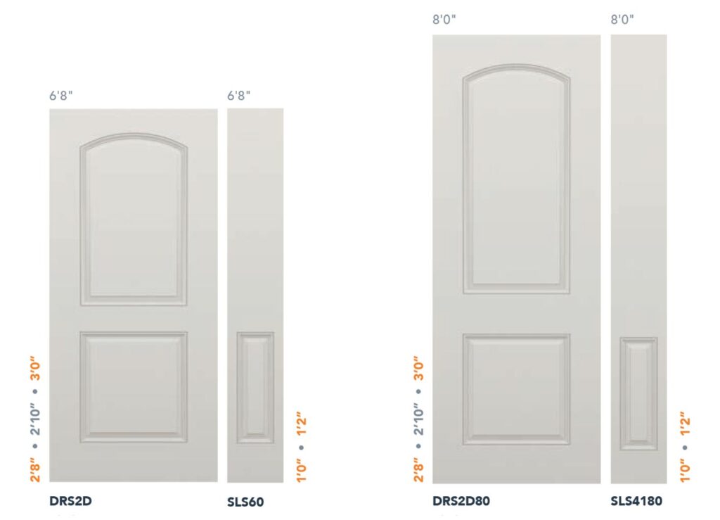 Plastpro Smooth Series Two Panel Arch Door - Atlantic Armor
